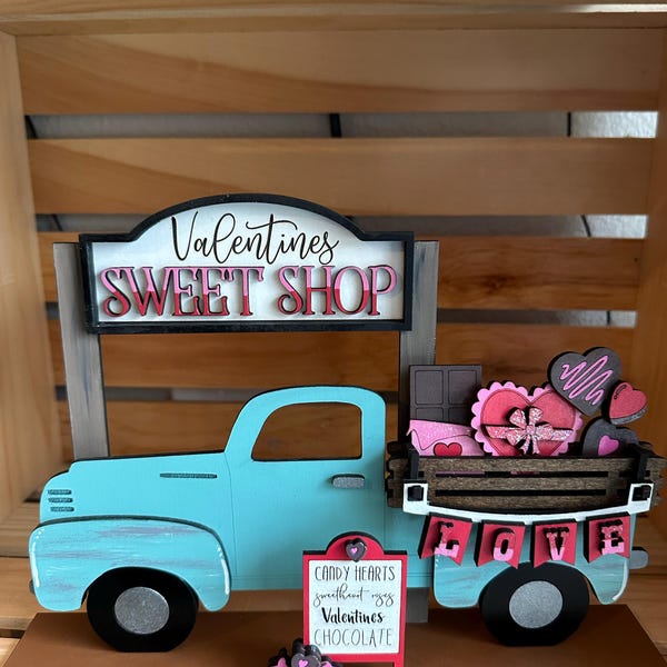 Valentines Sweet Shop Add on Interchangeable Farmhouse Truck File SVG ...