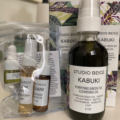 Kabuki Oil / Purifying Green Tea Oil Cleanser With Camellia Oil & Green ...