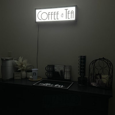 COFFEE & TEA Led Light Signs for Home, Work, Coffee Shop,.. Usb 98 - Etsy