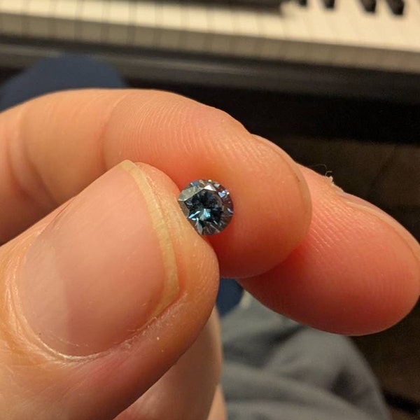 GIGAJEWE Cyan Color Portuguese Cut Moissanite Stone Loose Gemstone Pass ...