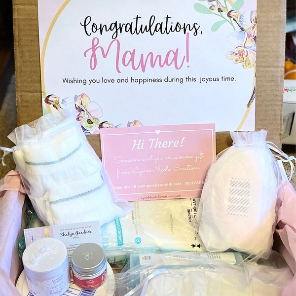 New Mom Care Package, Pregnancy Gift Box, Baby Shower Gift, 1st Time ...