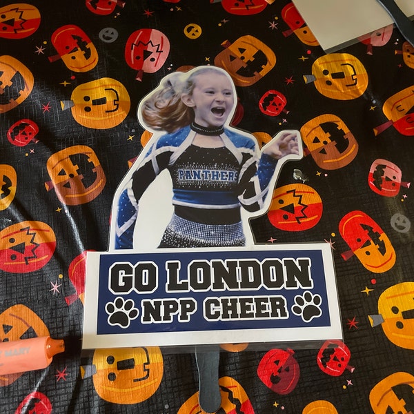 Custom Huge Head on Stick, Photo Cutout, Cheer Face Cutout, Cheer Mom ...