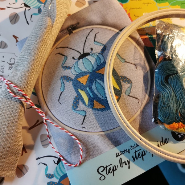 Insect Embroidery Kit / Stitchy Friday / Insect Stitch Kit / Embroidery ...