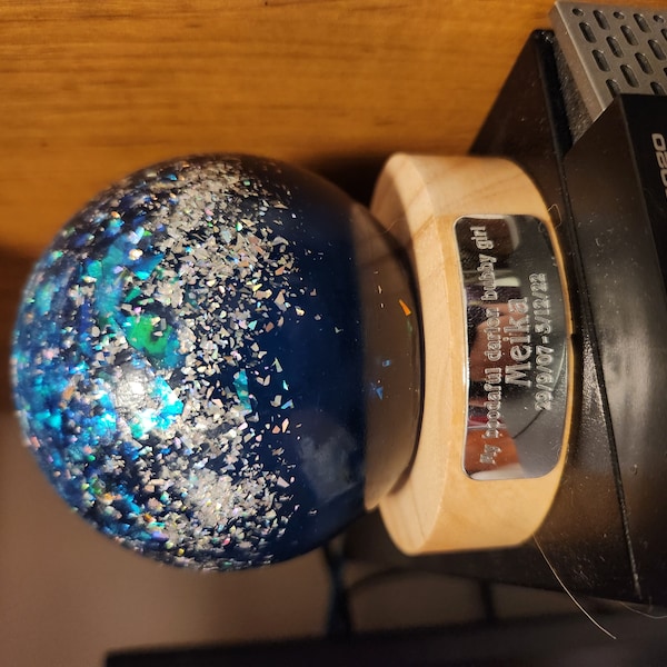 Reflections Effect Waterblue Sphere Cremation Urn, Memorial Ashes ...