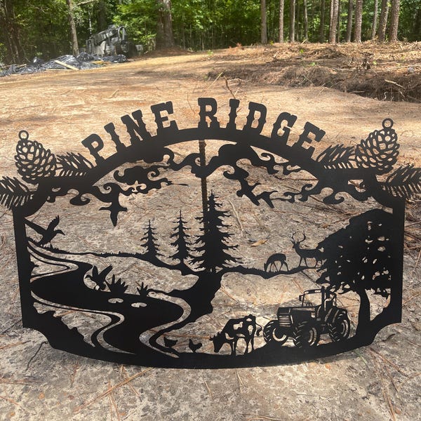 Custom Metal Farmhouse Sign, Custom Unique Family Gift, Personalized ...