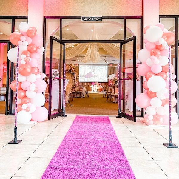 Custom Cut Pink Carpet Runner, Pink Home Area Rug, Wedding Aisle Runner ...