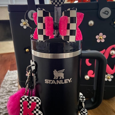 Pink Cow Straw Topper, Straw Topper for Stanley Cup, Bow Straw Topper ...