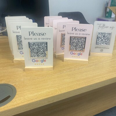 Mini QR Display Sign - Etsy