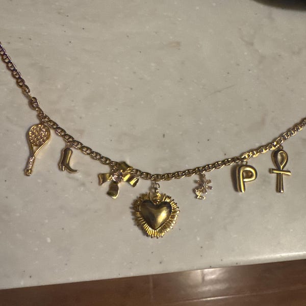 Build Your Own Custom Charm Necklace Summer Charm Necklace Customizable ...