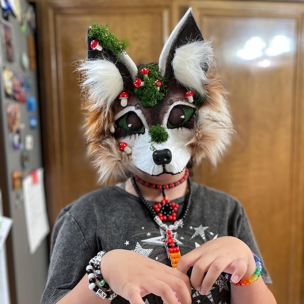 Forest Raccoon Mask | High Quality Masks for Therian | Forest Style ...