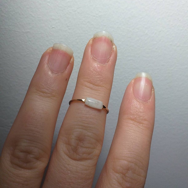 Thin Minimalist Simple Ring, 14k Gold Filled and Sterling Silver · Tiny ...