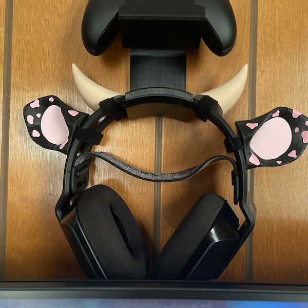 Cow Ears for Headphones, Headset Horns, Gamer Headphone Attachments ...