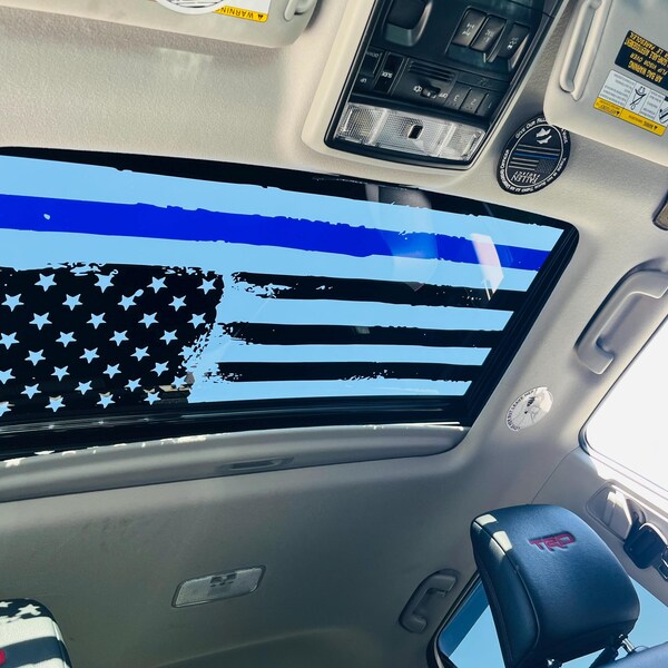 Tattered Flag Moonroof Decal! HUGE Vinyl Decal! Custom Size or Design ...