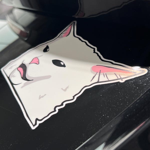 Smudge Cat Meme Sticker | Meme Sticker | Vinyl | Various Sizes - Etsy
