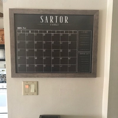 Family Calendar, Custom Calendar, Rustic Calendar , School Calendar - Etsy