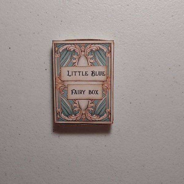 Blue Fairy Mini Journal Kit, Printable Matchbox Journal, Fairy Ephemera ...