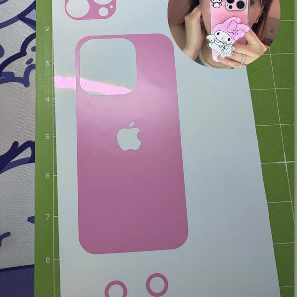 Apple iPhone 16 Pro Max Skin Template - Cricut Silhouette Vector Cut ...