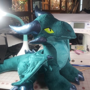 Raptor Plushie Pattern PDF Dinosaur Stuffed Animal Pattern Plush Sewing ...