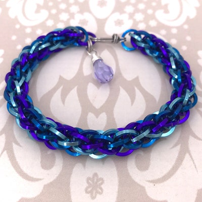 Chain Maille Tutorial Captured Beads Bracelet - Etsy