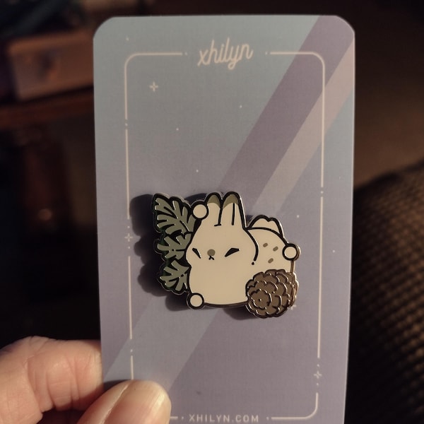 Snow Bunny Pin - Etsy
