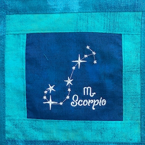Constellations Star Signs Embroidery Designs, Zodiac Signs Embroidery ...
