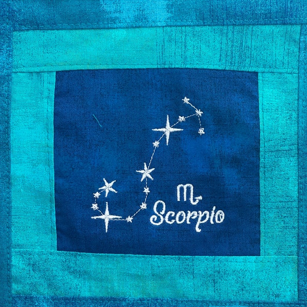 Constellations Star Signs Embroidery Designs, Zodiac Signs Embroidery ...