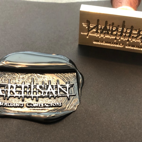 Personalized Rectangle Brass Wax Seal Stamp /custom Wax Seal Stamp ...