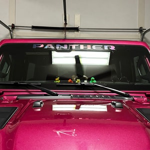 Custom Black Lettering Sticker Decal for Hood With an Outline Set of 2 ...