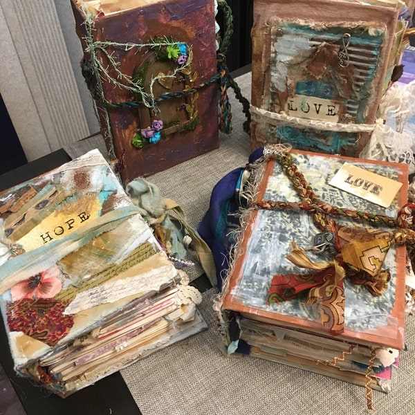 Fantasy Tale Enchanted Forest Guest Book / Junk Journal/ Mixed Media ...