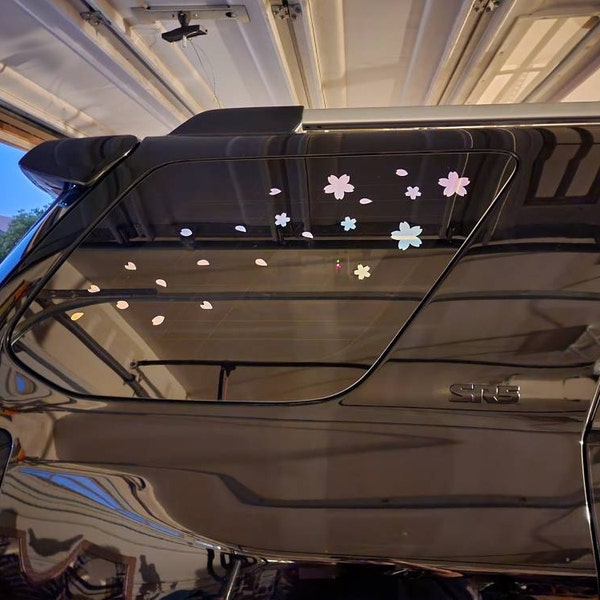 Sakura Flower Holographic Vinyl, Cherry Blossom Vinyl Decal, Sakura ...