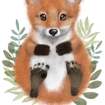 PDF FILE Babys First Footprint Lion Cub Print, Footprint Art ...