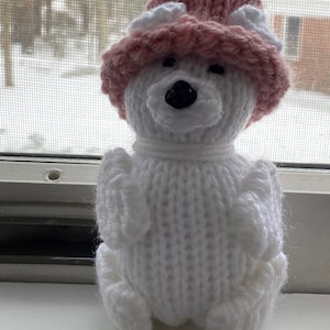 Loom Knitting Teddy Bear Pattern for 24 Peg Round Loom With Video ...