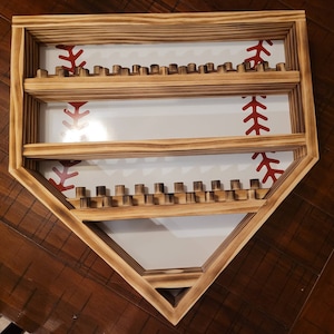 Rustic Baseball and Ring Display Holds 44 Rings/medals and - Etsy