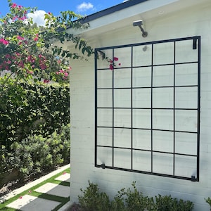 Clean and Modern Trellis, Metal Frame, Stainless Steel Wire, Wall Mount ...