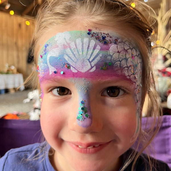 Sea Friends Face Painting Stencil - Etsy
