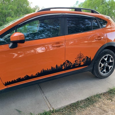 Sun Mountain Trees, Side Body, Side Graphics, Car Side Graphics, Full ...