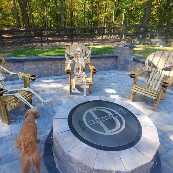 Compass Fire Ring, Compass Rose, Fire Pit, Corten Outdoor, Map ...