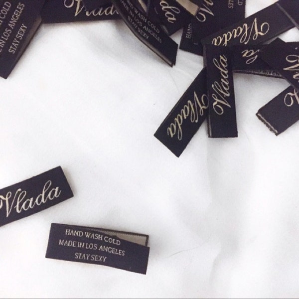 250 Wholesale Custom IRON ON Woven Logo Labels (USA) - Etsy