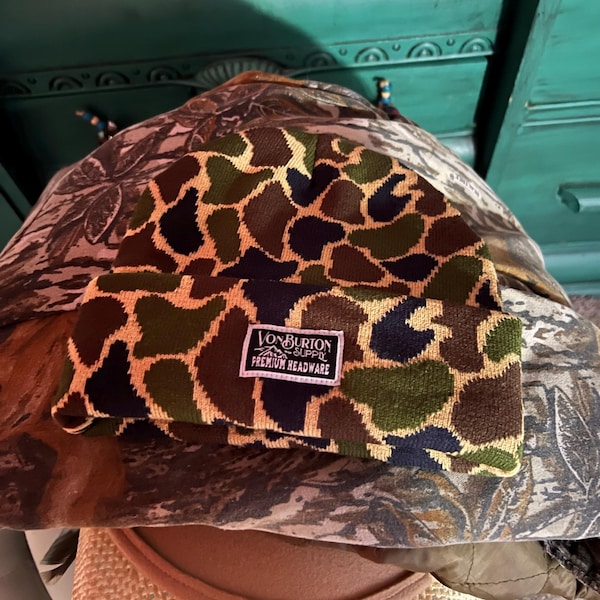 Custom Richardson 112 PFP Duck Camo Leather Patch Trucker Hat ...