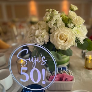 Led Centerpiece, Custom Led Light, Led Acrylic Sign, Night Light, Led ...