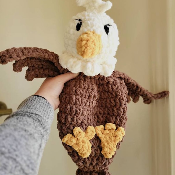 Swoop the Bald Eagle | Digital PDF Crochet Pattern | Amigurumi Crochet ...