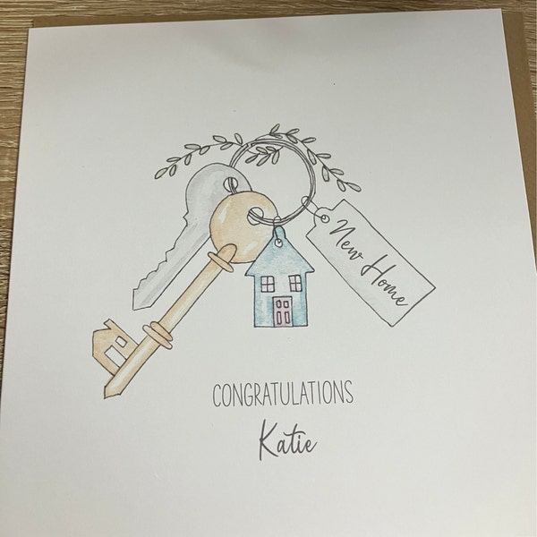 Personalised New Home Card, Congratulations Card, Moving House Card - Etsy