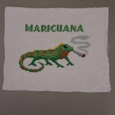 Weed Cross Stitch Pattern Set Marijuana Cross Stitch Bud Cross Stitch ...