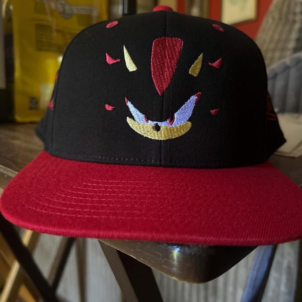 Shadow the Hedgehog Inspired Embroidered Hat | Sonic Character Cap ...