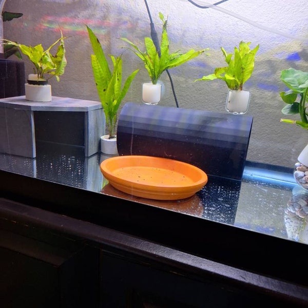 Axolotl MEGA Relaxation Log Tube for All Fish, Three Suction Tubes 7 ...