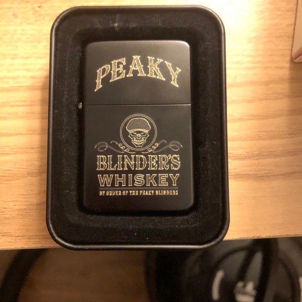 Peaky Blinders Skull Solid Brass Lighter in Black & Gift Tin- FREE ...