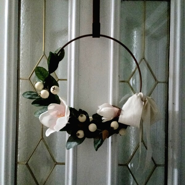 Elegant Pearl-embellished Holiday Wreath - Etsy