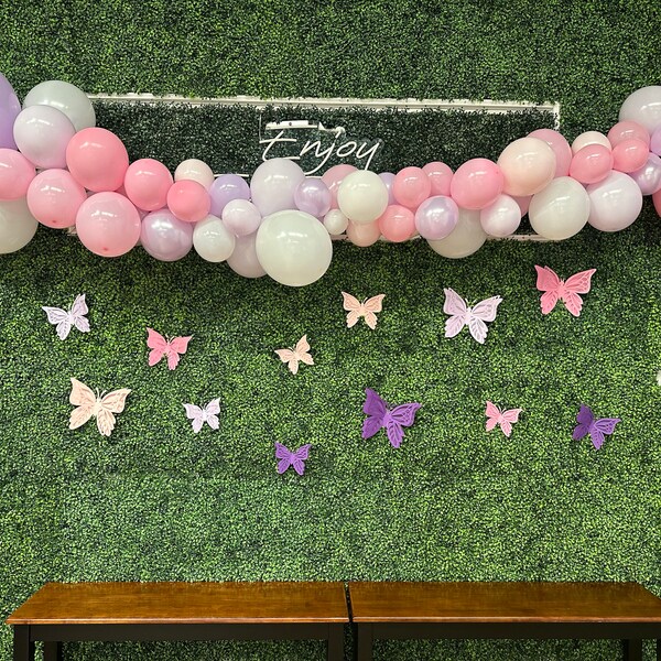 3D Purple Paper Butterfly Cutouts Paper Butterflies Purple Butterfly ...