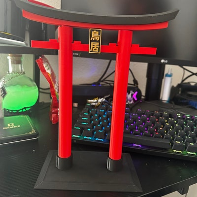 Headphone Stand Japanese Torii Gate 3D Printed & Assembled Headset ...