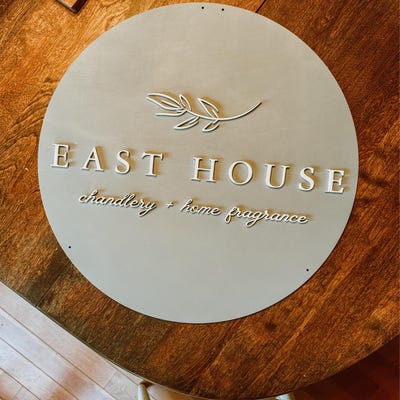 Custom Round Sign, Circle Logo Sign, Custom Logo Sign, Custom Wood Logo ...